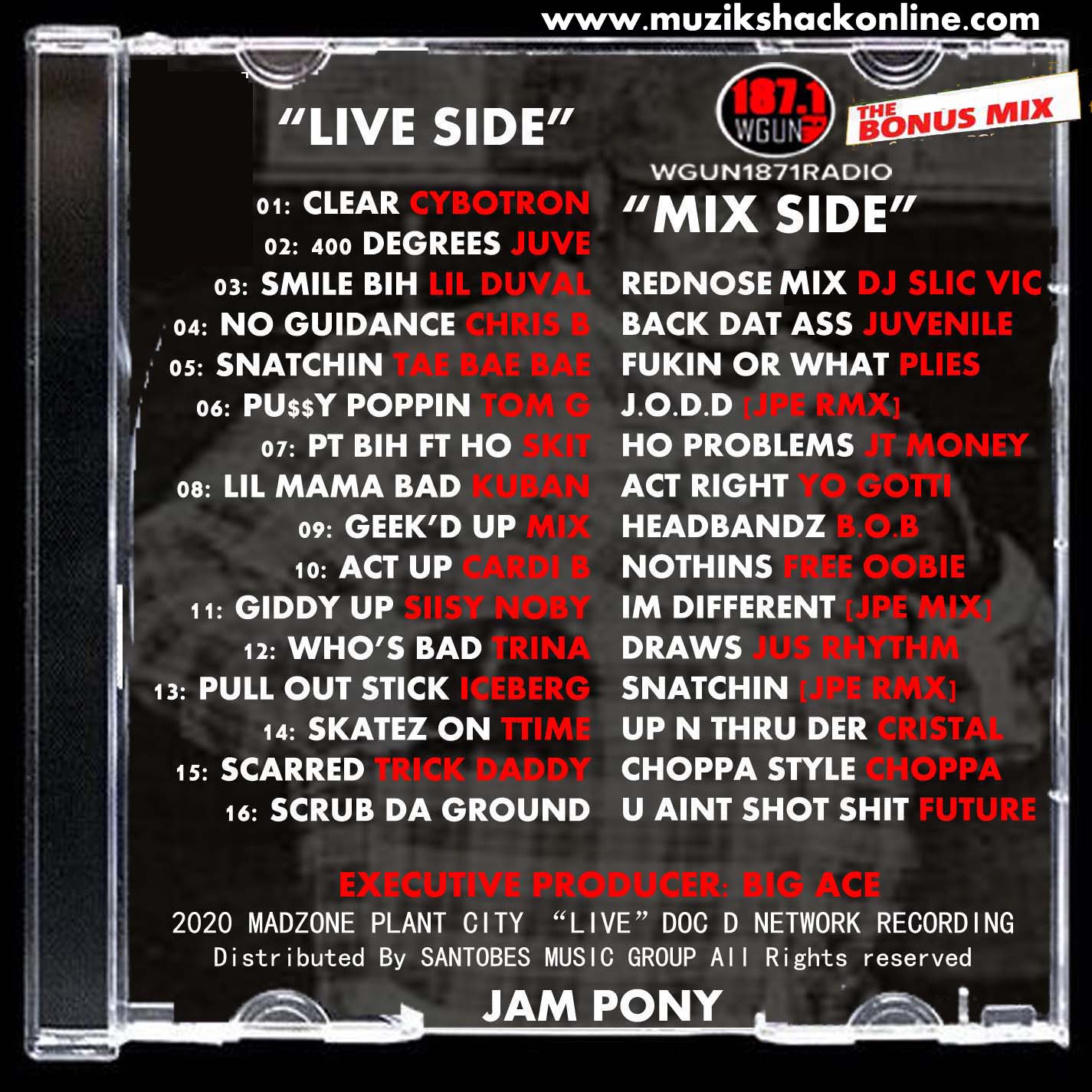 JAM PONY - THE MADZONE PLANT CITY (LIVE COPY) c2020 – Muzik-Shack-Online